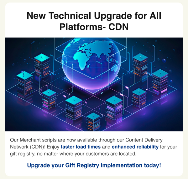 What's New with your Registry System | MyRegistry.com Partner Connection