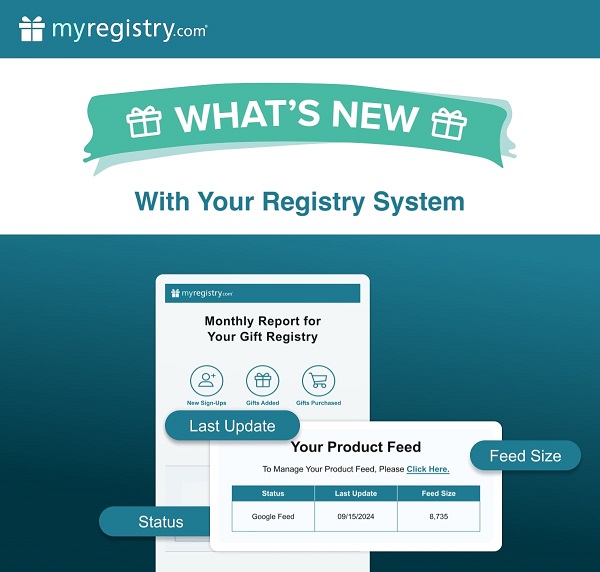 What's New with your Registry system | MyRegistry.com Partner Connection